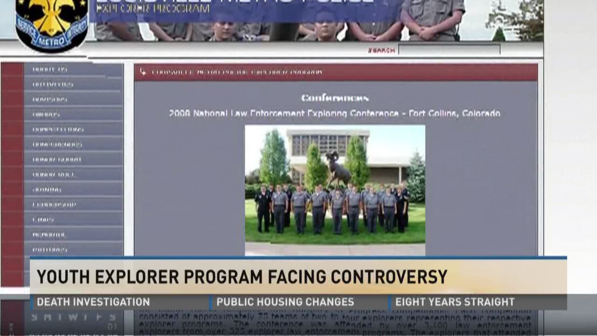 Youth explorer program facing controversy | whas11.com