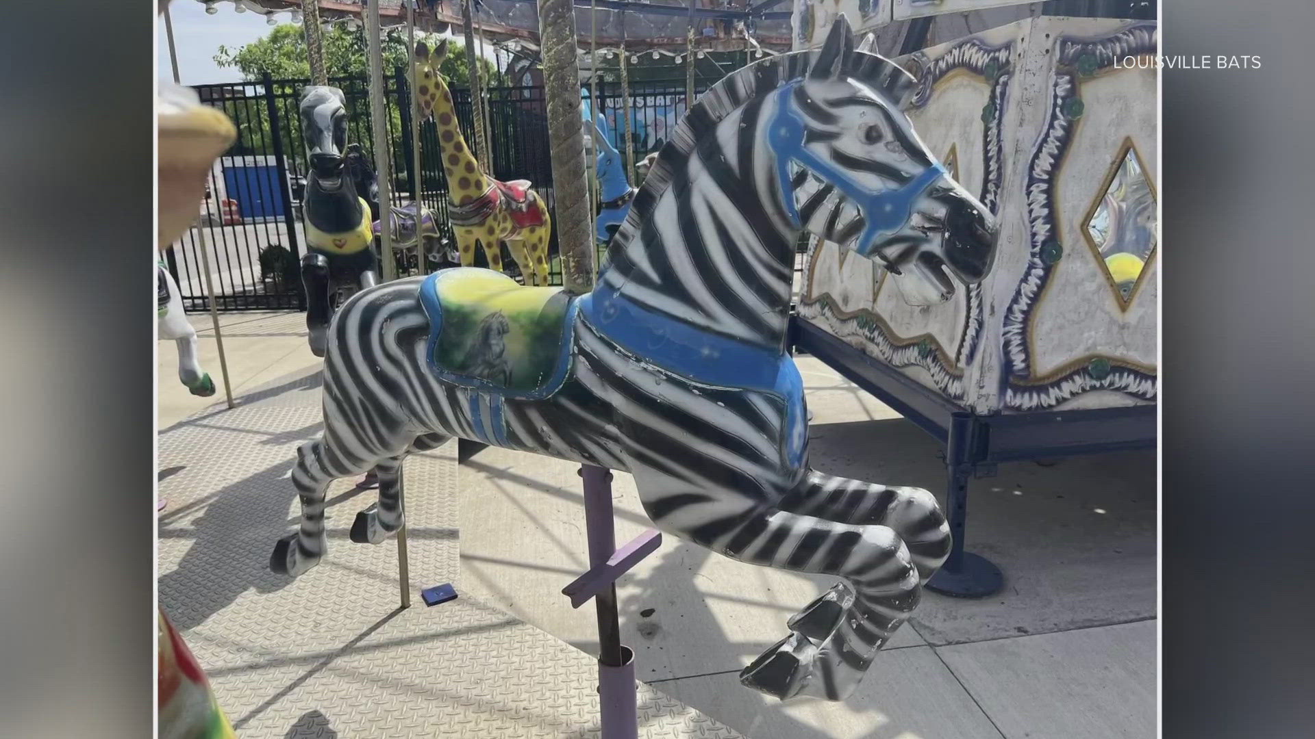 Animals on iconic Louisville Bats carousel being auctioned off | whas11.com