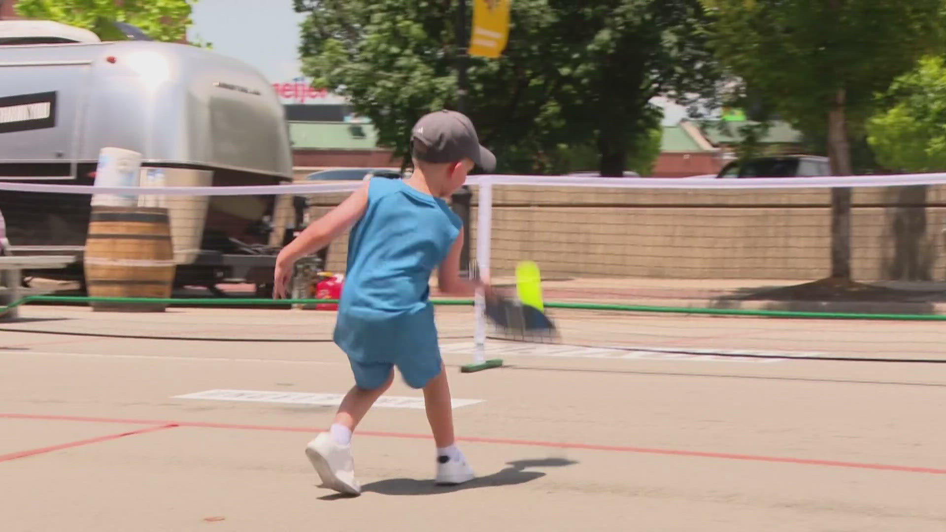 Pickleball joy fills Louisville's streets in summer heat | whas11.com