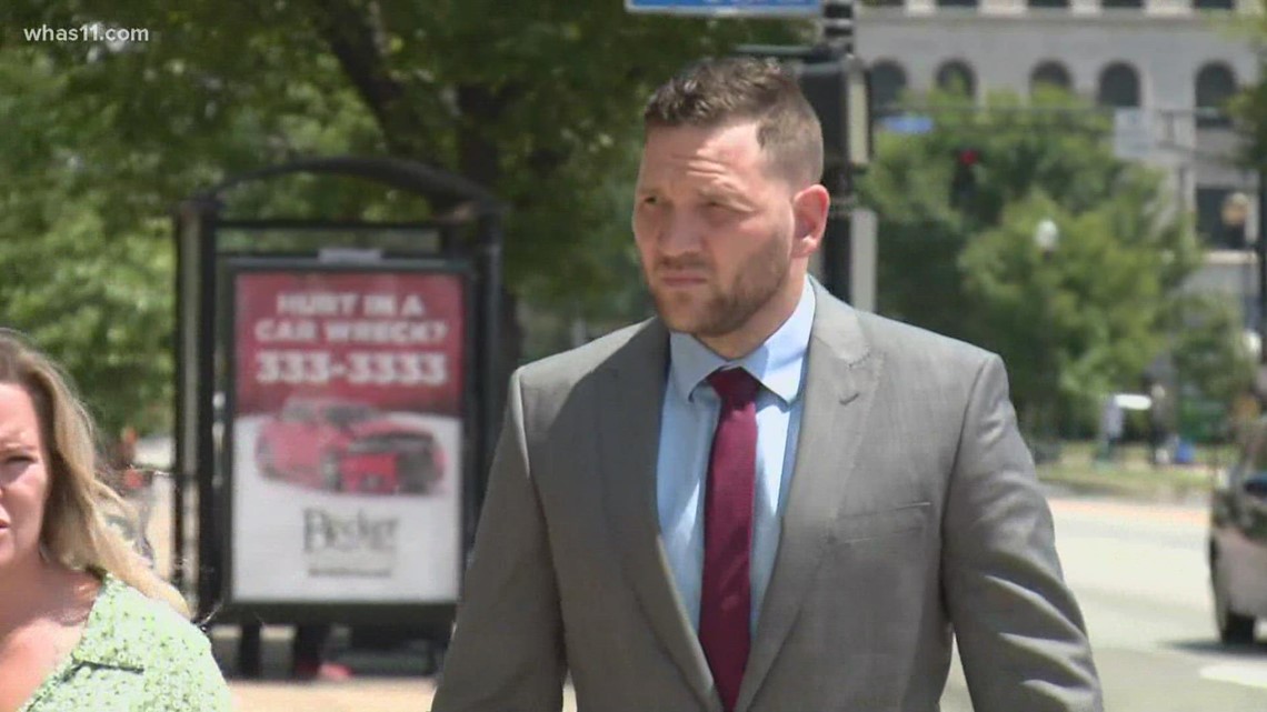 Cory Evans admits hitting surrendering protestor with riot stick ...