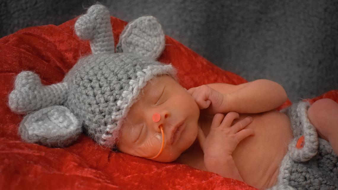 Babies in UofL Hospital NICU dress up for holiday photos | whas11.com