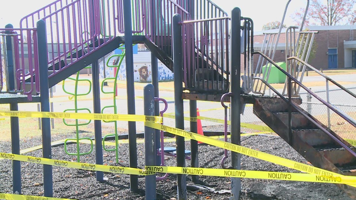 Blue Lick Elementary playground catches fire | whas11.com