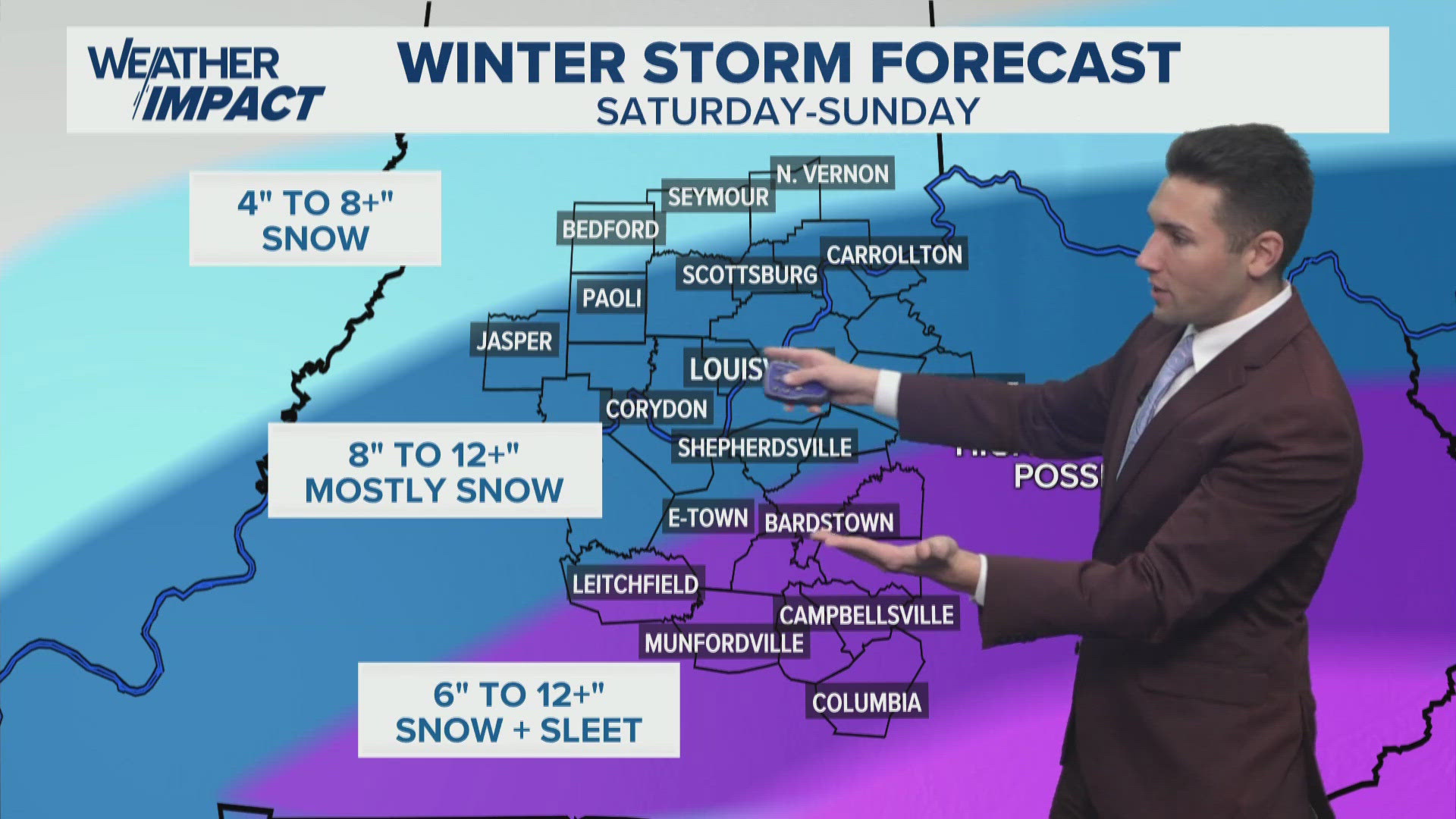 Weather Impact Alert: Snow headed to Kentucky, Southern Indiana | Jan ...