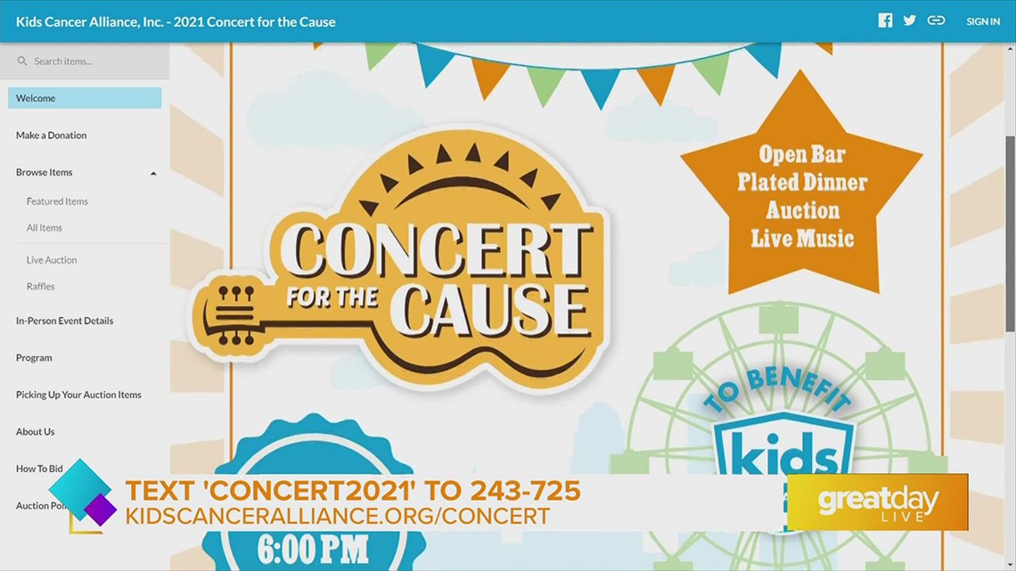 "Concert for the Cause" benefiting Kids Cancer Alliance | whas11.com