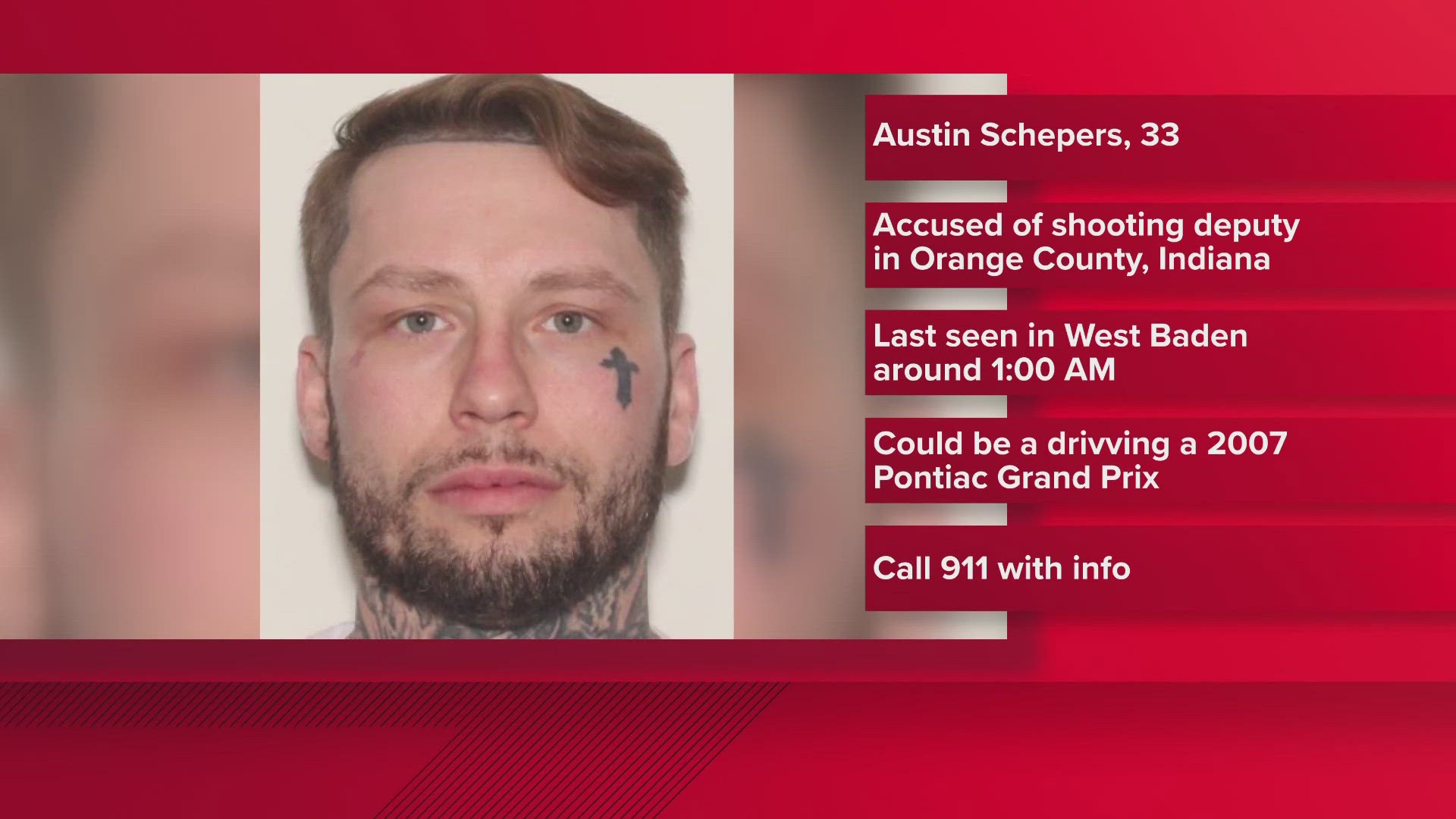 Indiana State Police launch statewide manhunt for man wanted in officer ...