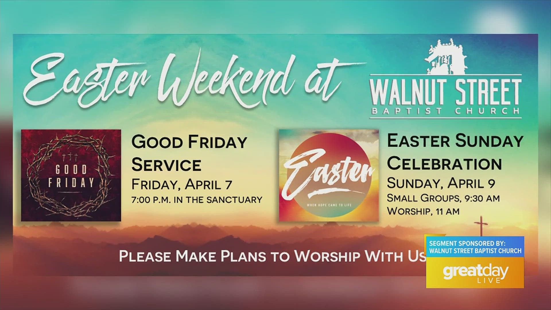 Worship with Walnut Street Baptist Church this Easter Weekend | whas11.com