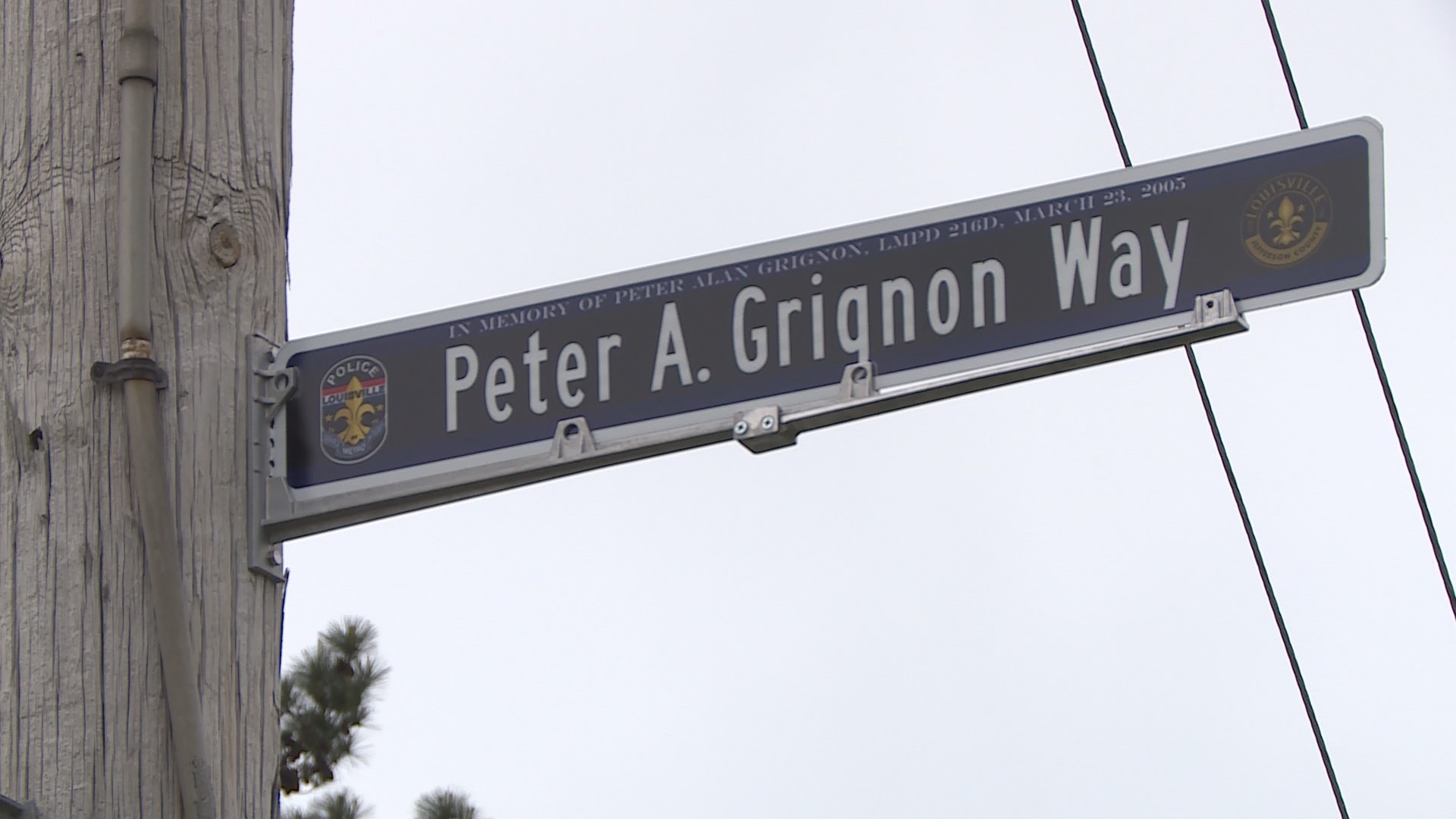 Street sign honoring fallen officer unveiled | whas11.com