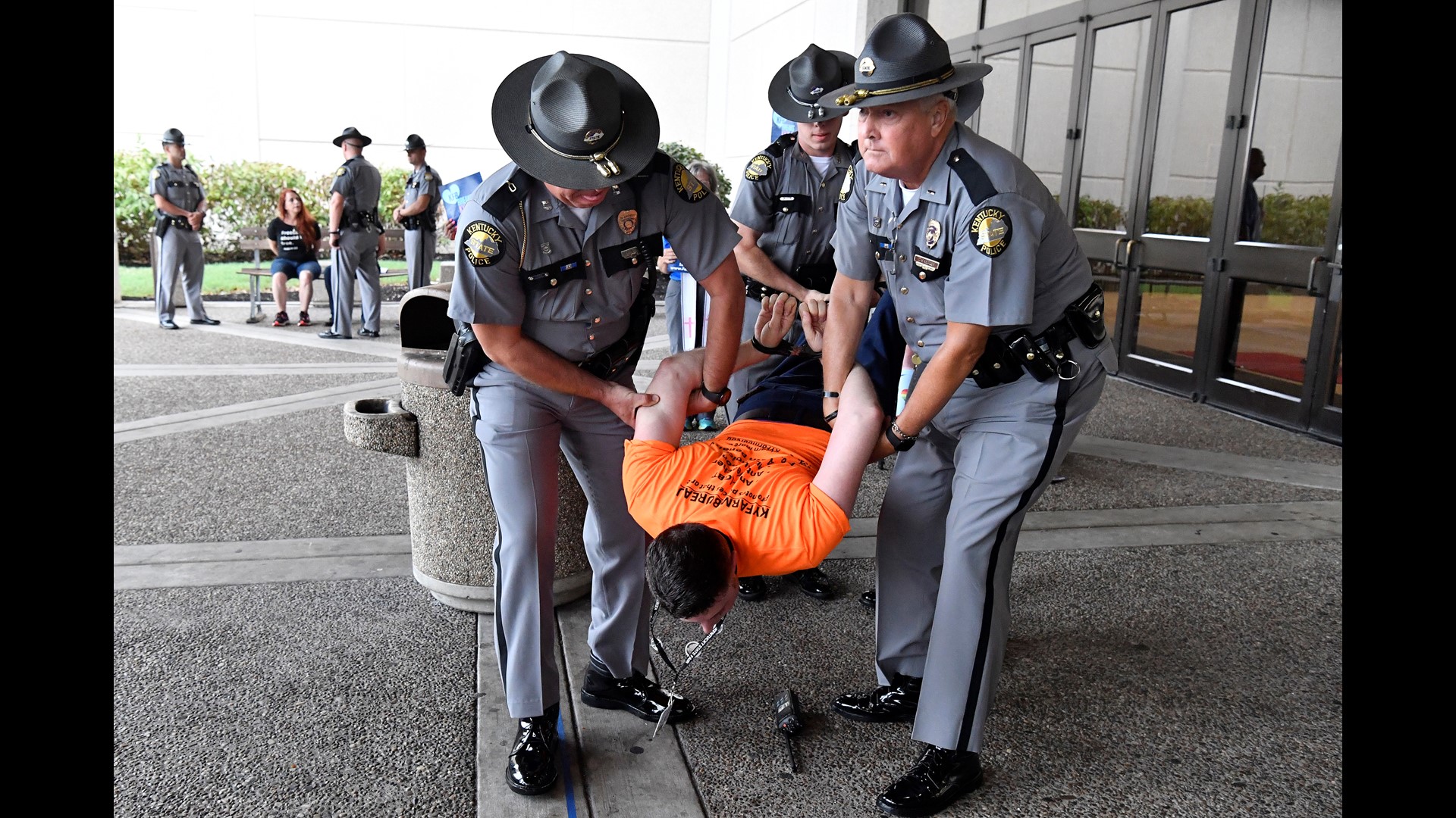 Fairness Campaign director arrested during Kentucky Farm Bureau ham ...