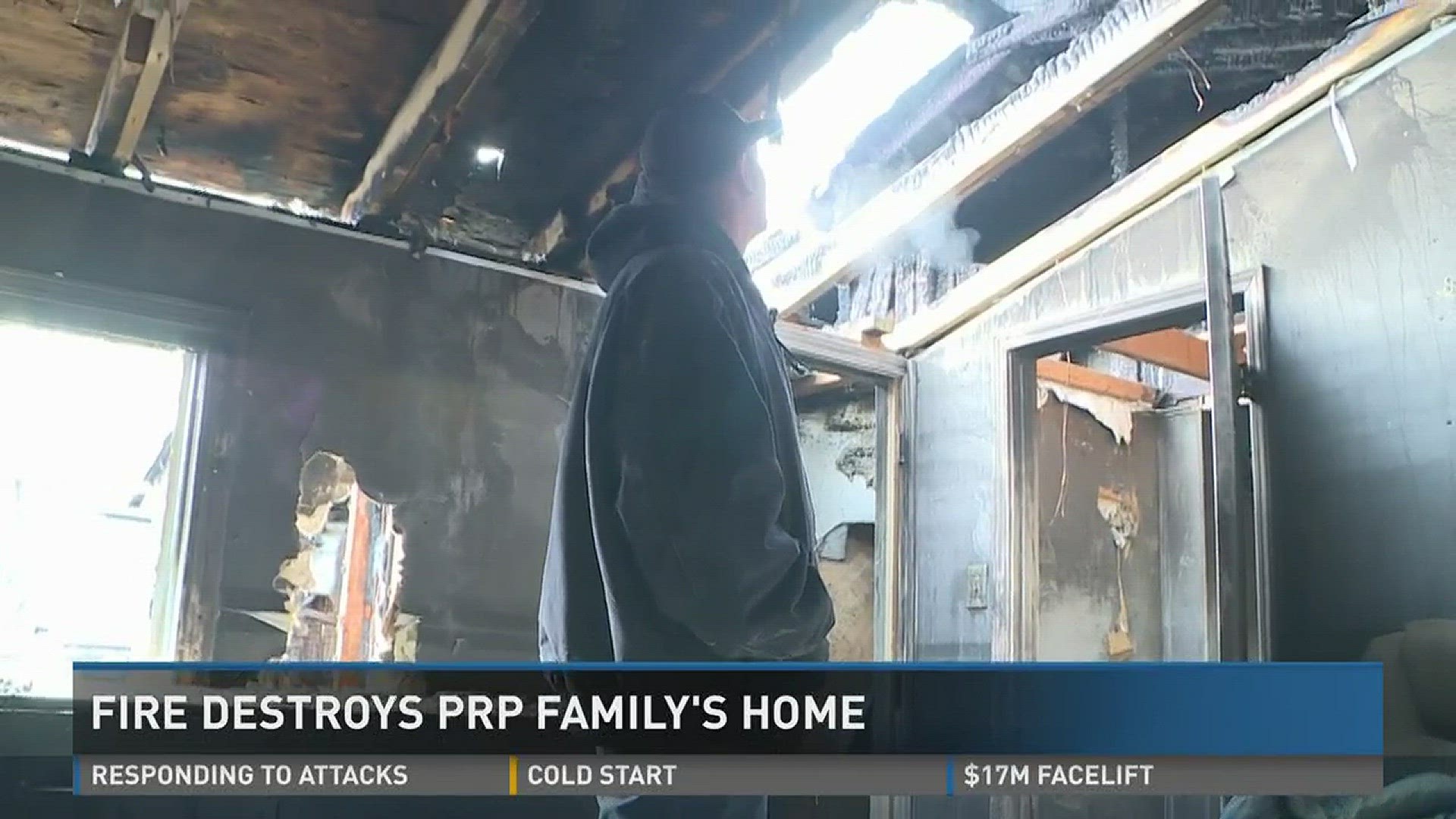 PRP fire victim finds glimmer of hope in rubble that was his home ...