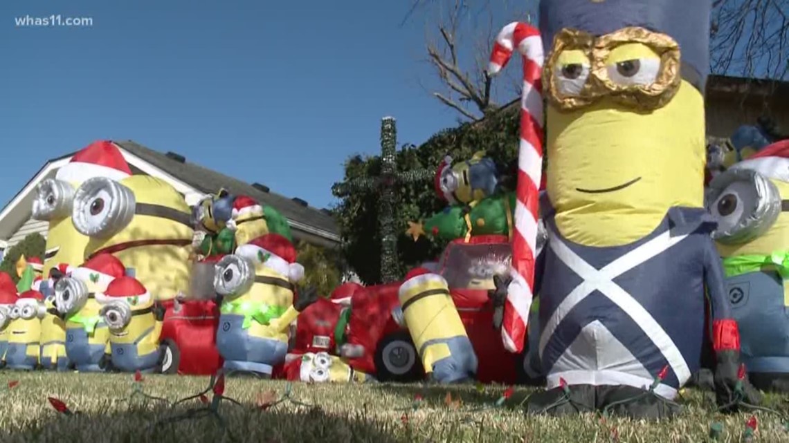 Indiana man decorates yard with 'Minions' for holidays | whas11.com