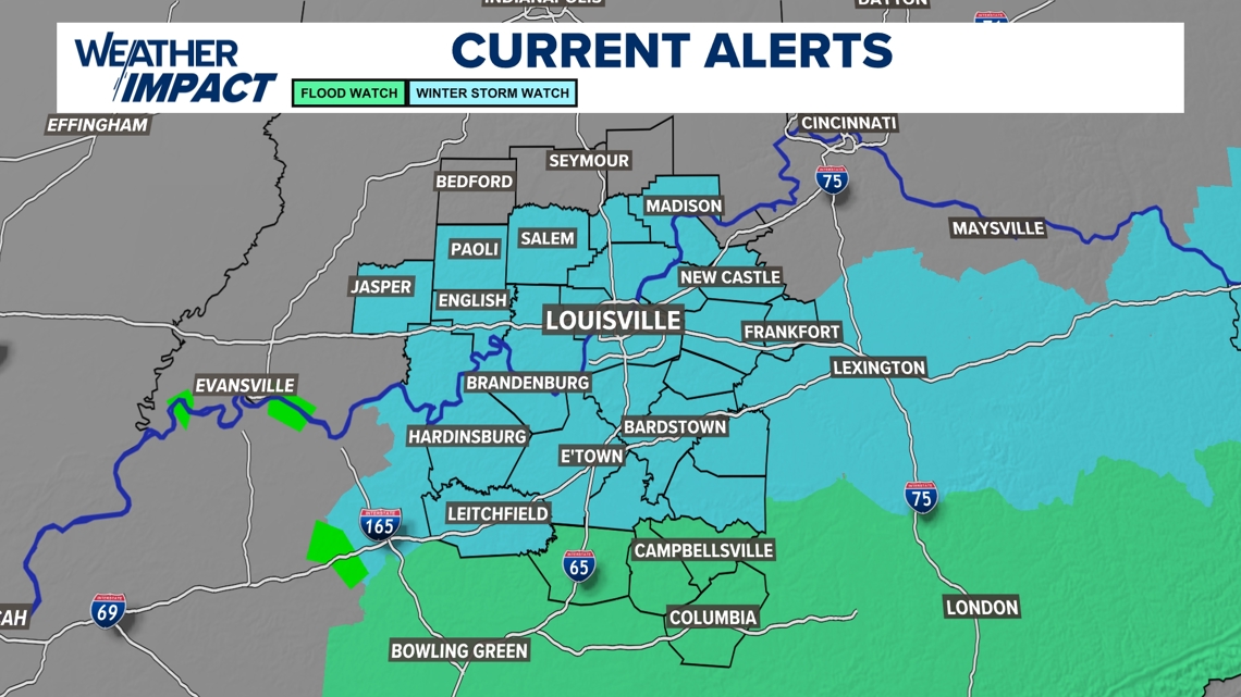 Winter Storm Watch in effect for central Kentucky, southern Indiana ...