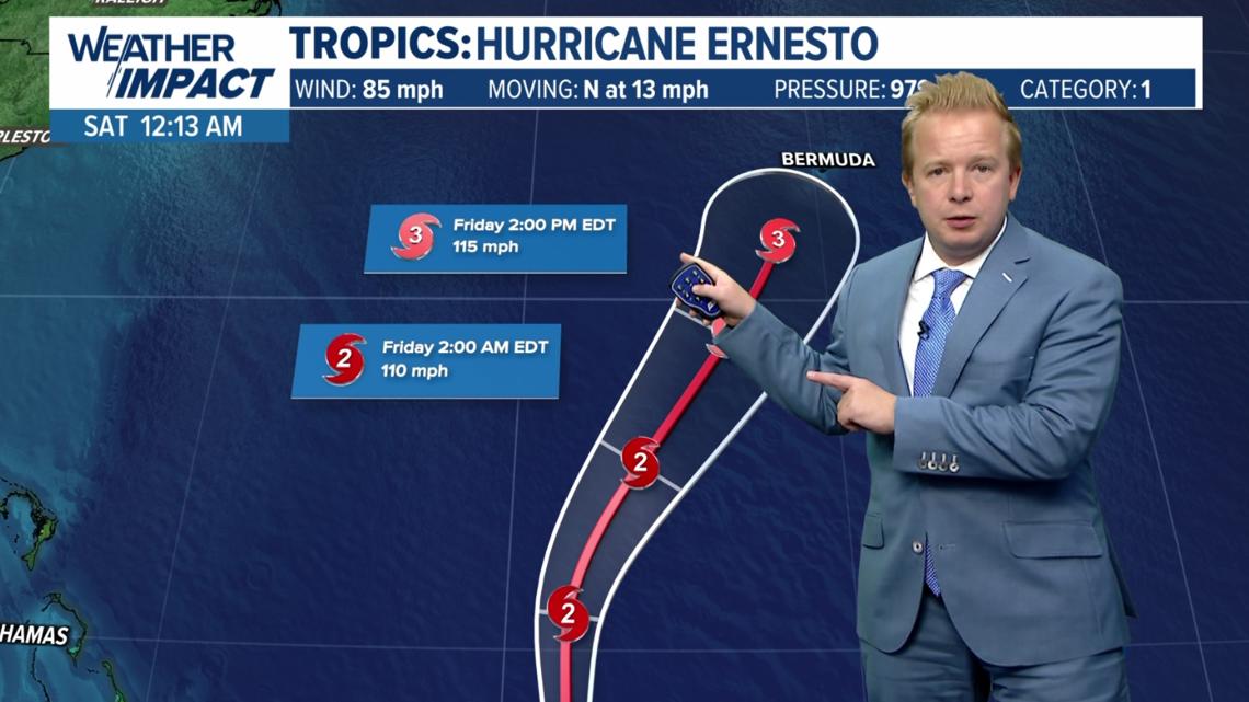 Hurricane Ernesto headed to Virgin Islands | Latest path & updates ...