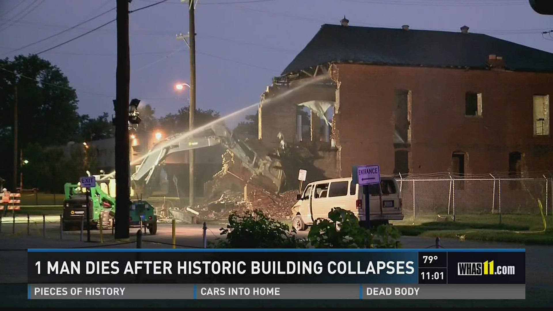 Body ID'd, building torn down after partial building collapse | whas11.com