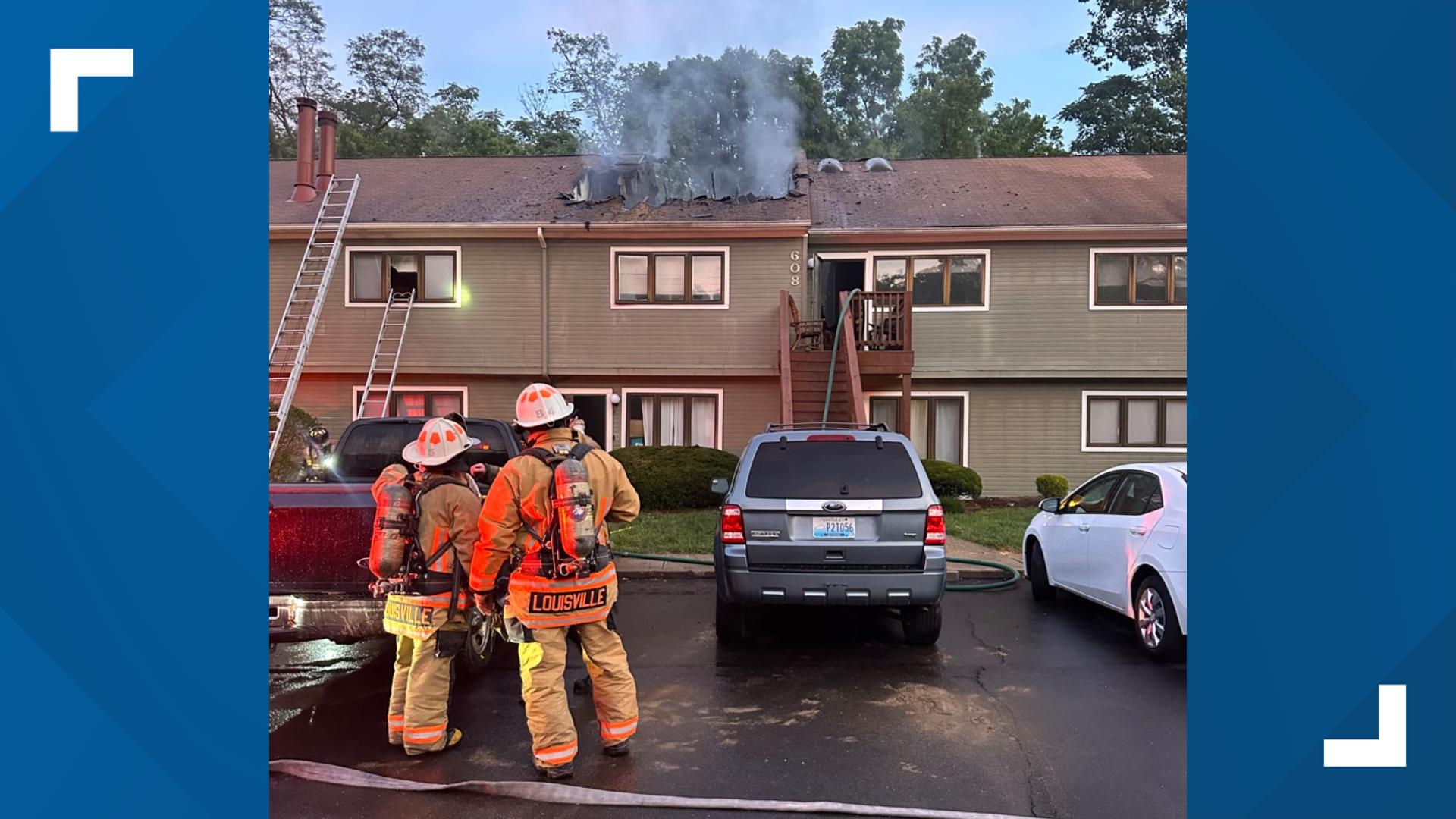 Louisville Fire Department responds to Clifton condo complex fire ...