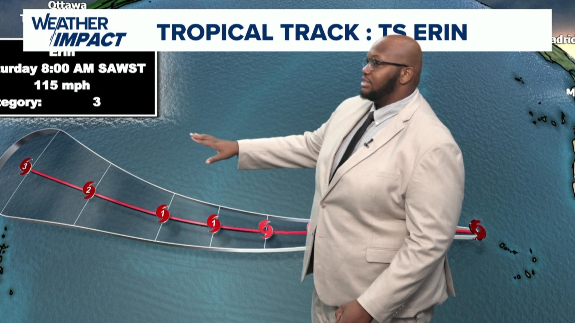Tropical Storm Erin likely to form into hurricane | Latest path and ...