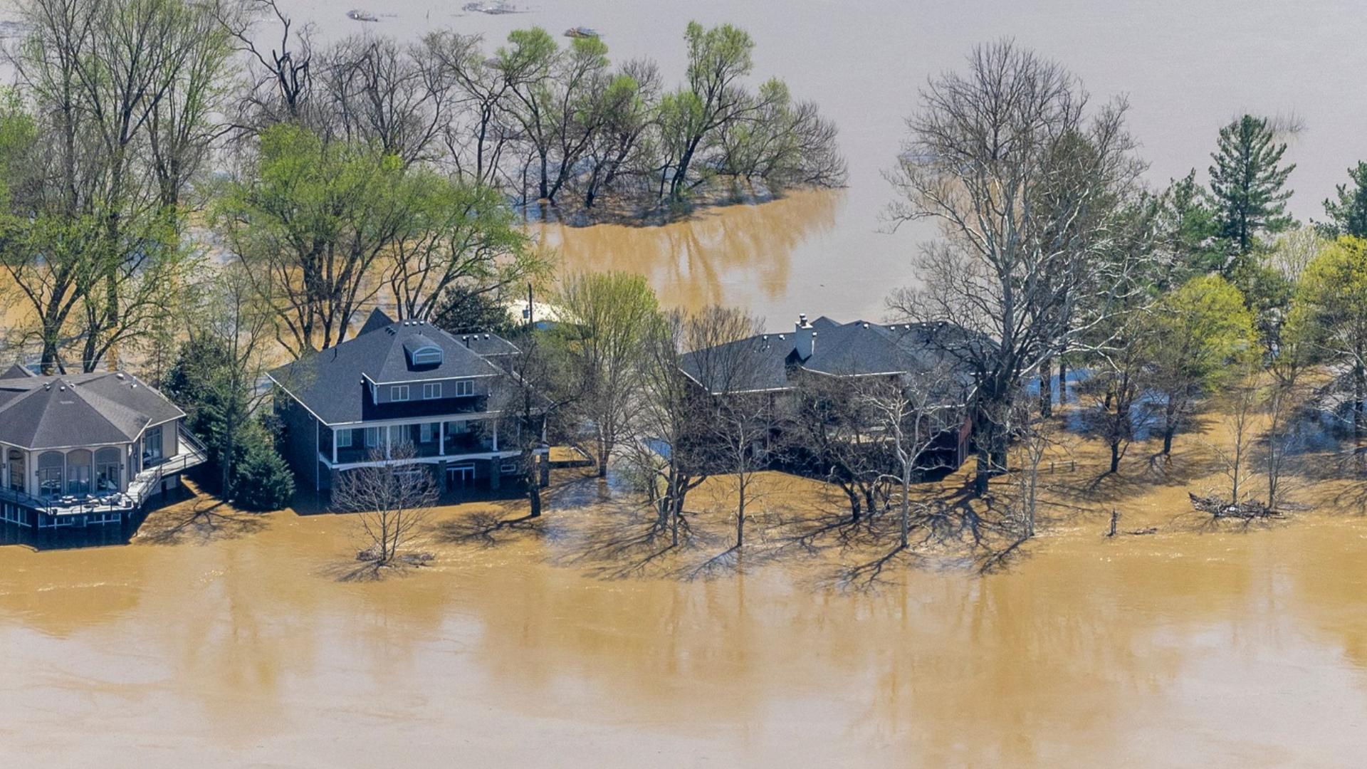 PHOTOS: LMPD shares aerial images of Ohio River flooding | whas11.com