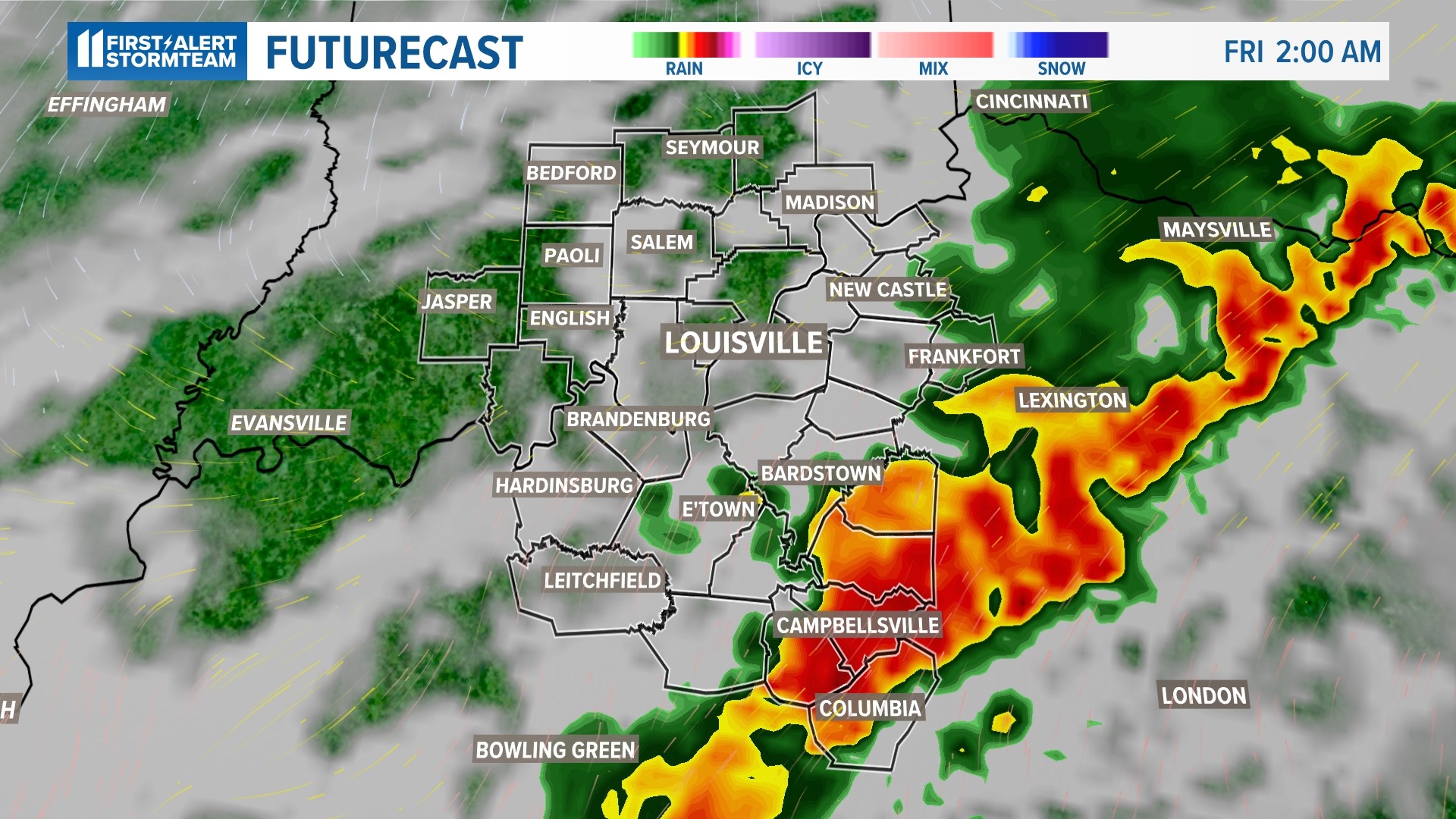 Severe thunderstorms in Kentucky, Indiana on Thursday; Radar here ...