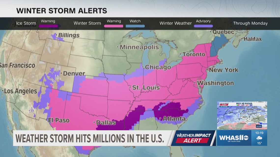 Winter storm hitting millions in United States | whas11.com