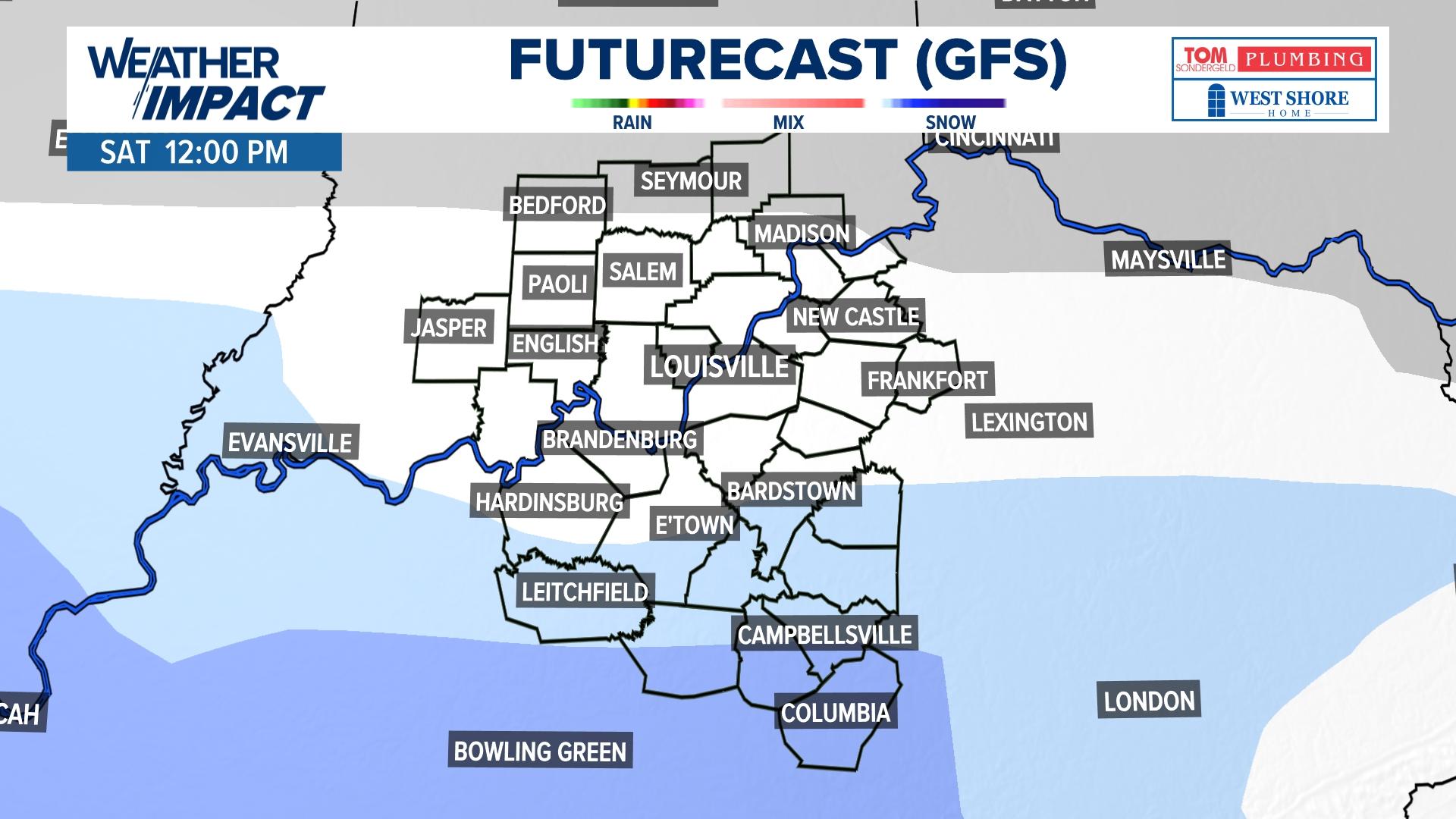 GFS Model: Snowfall potential, Futurecast for upcoming winter storm ...