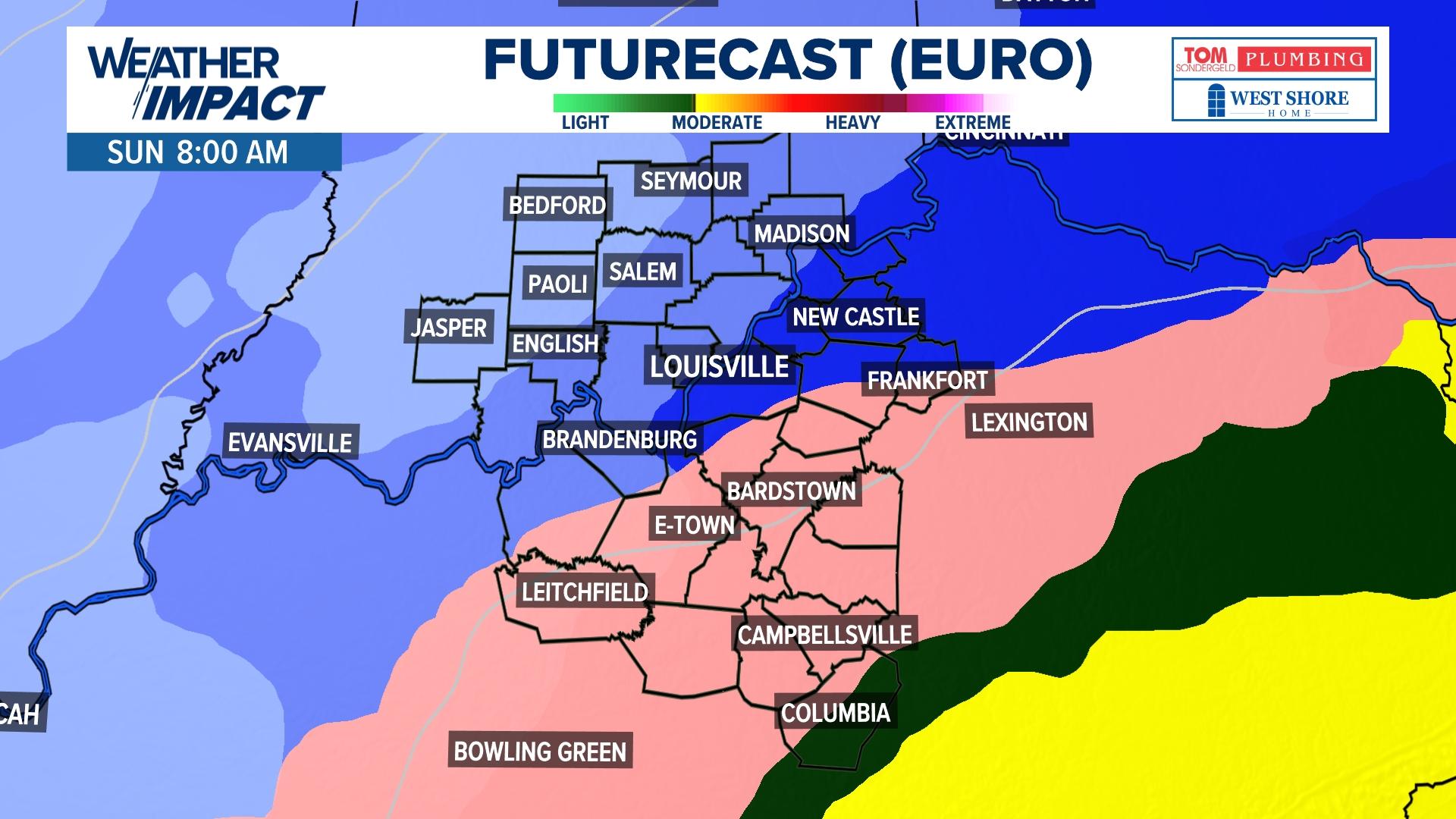 EURO Model: Snowfall potential, Futurecast for upcoming winter storm ...