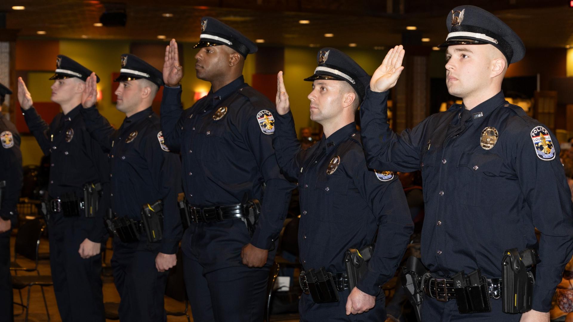 LMPD holds swearing-in ceremony for newest officers | whas11.com