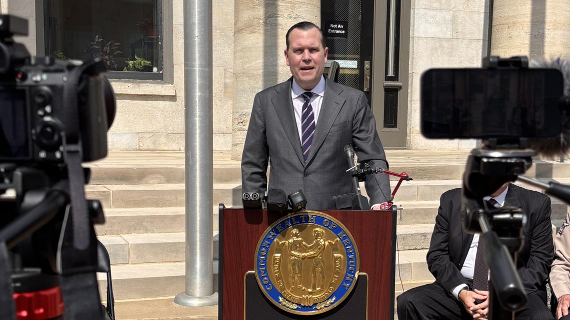 Kentucky AG Russell Coleman joins VP Vance at White House to discuss ...