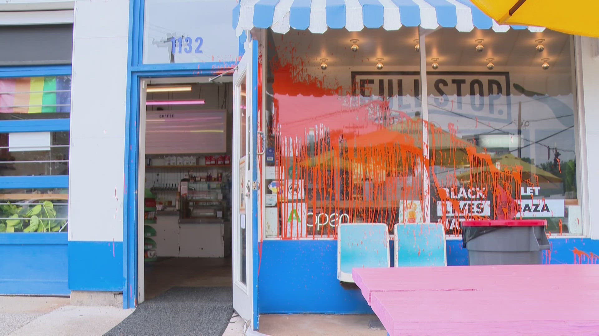 Video shows man vandalize Germantown coffee shop | whas11.com