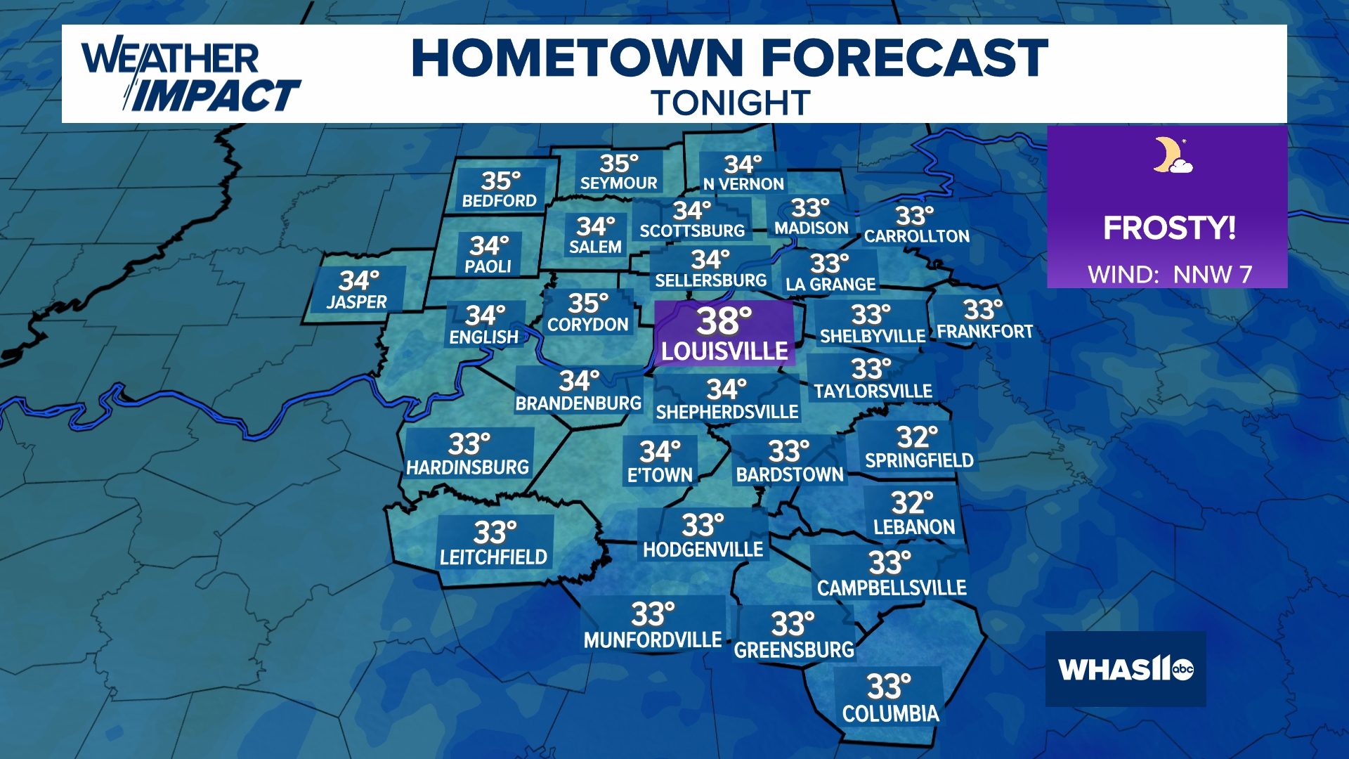 Wednesday morning frost potential in Kentucky, Indiana | whas11.com