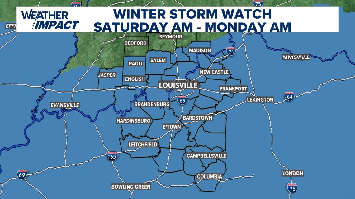 WEATHER IMPACT: First look at potential weekend snowfall totals ...