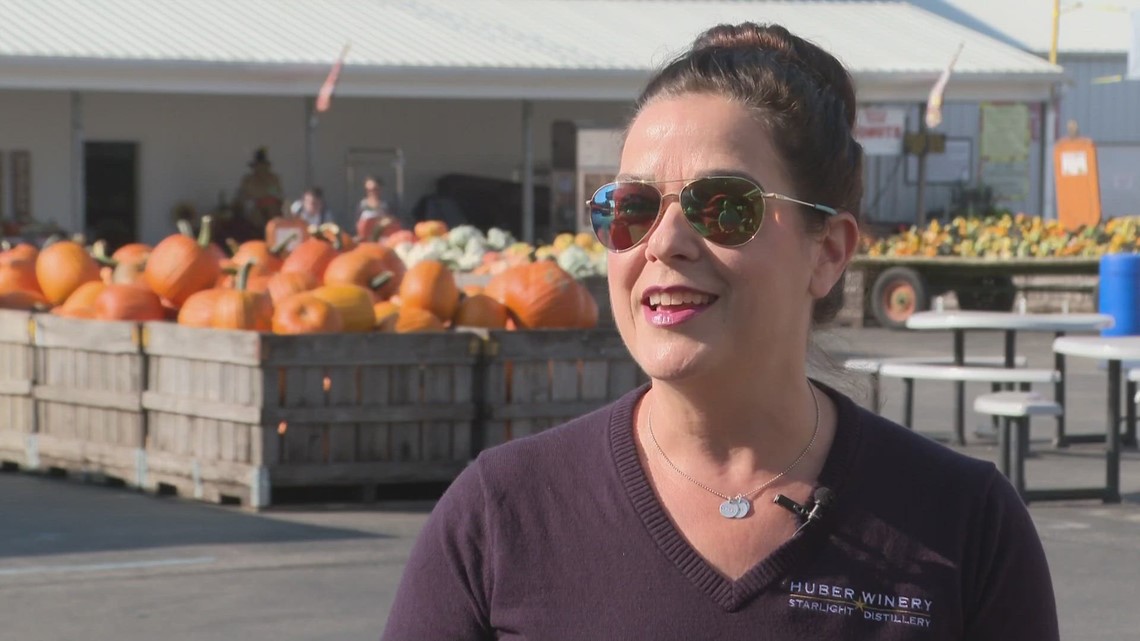 Fall is in full swing at Huber’s Family Farm in southern Indiana ...