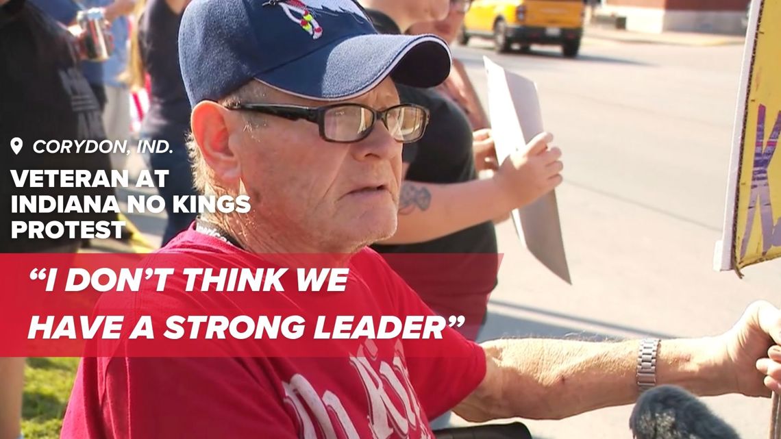 No Kings protest Indiana: Veteran says America has 'a strong dictator ...