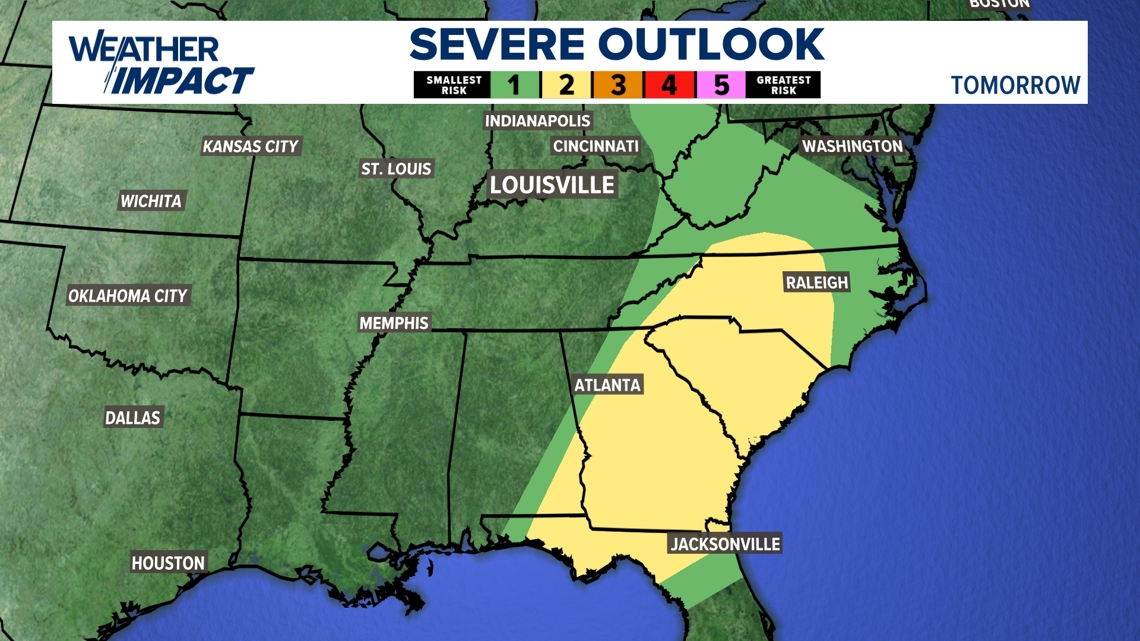 Louisville weather forecast | Showers, storms enter area Saturday into ...