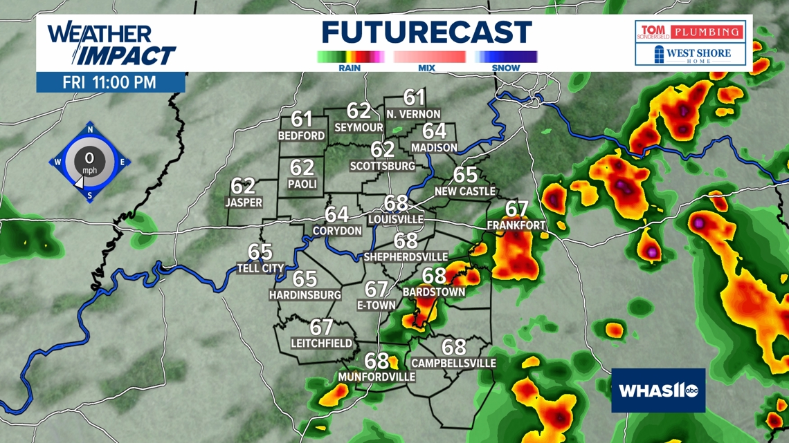 Front brings threat of strong storms to Louisville; What you need to ...