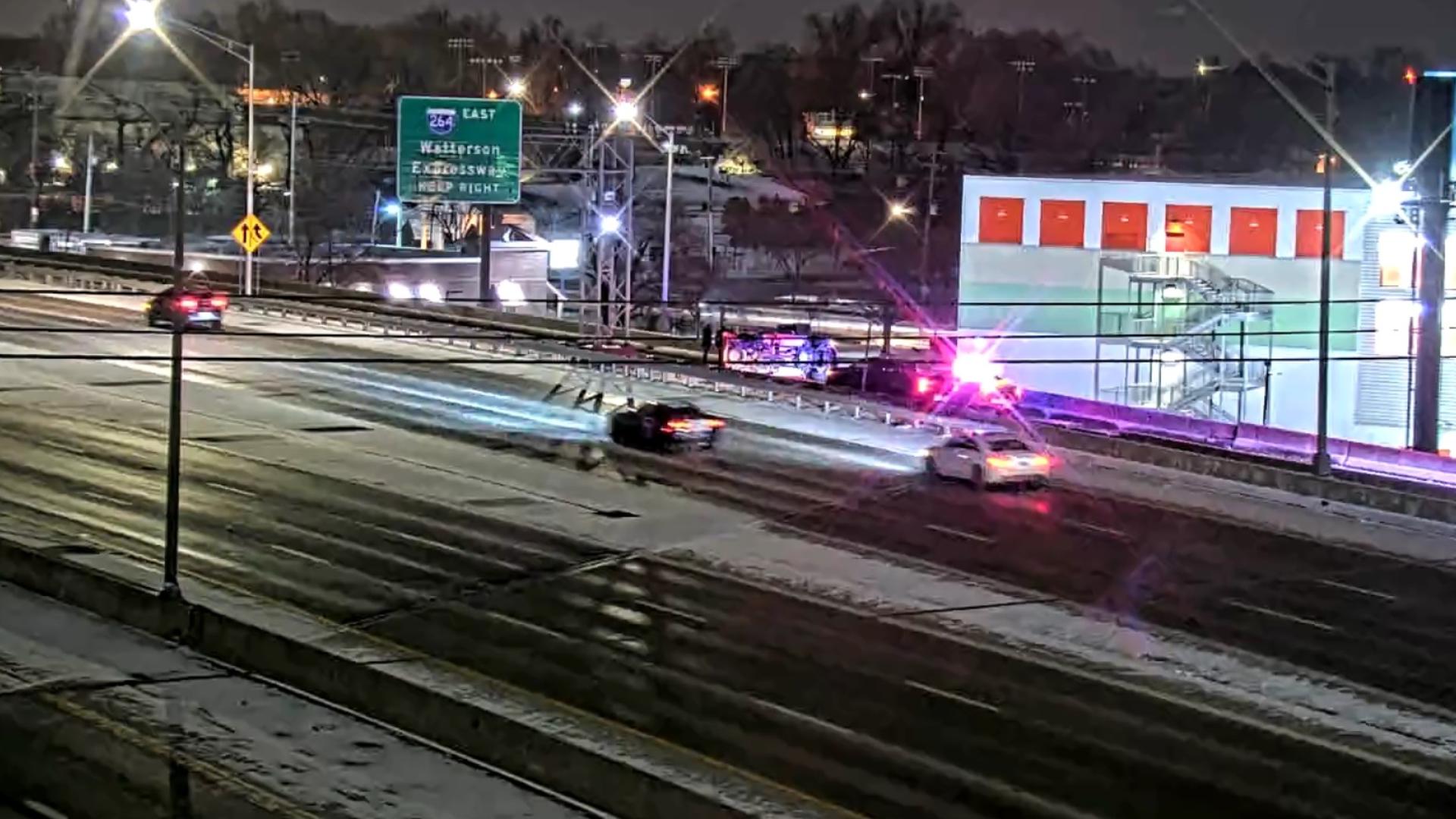 Louisville interstate ramp reopens Tuesday after rollover crash ...
