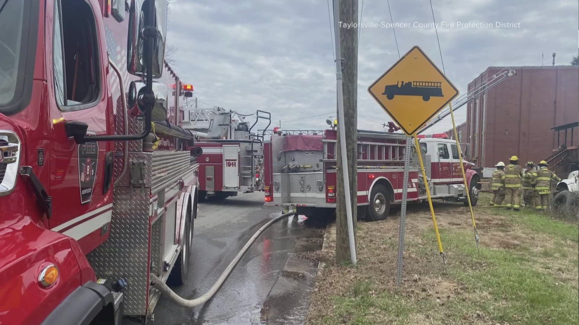 6 firefighters injured, 2 families displaced after Kentucky structure ...