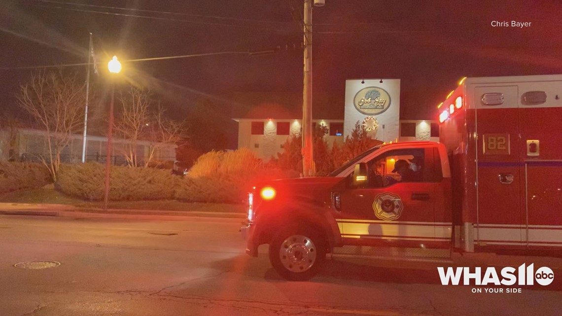 WATCH: Ambulance drives up to train tracks where train is stopped ...