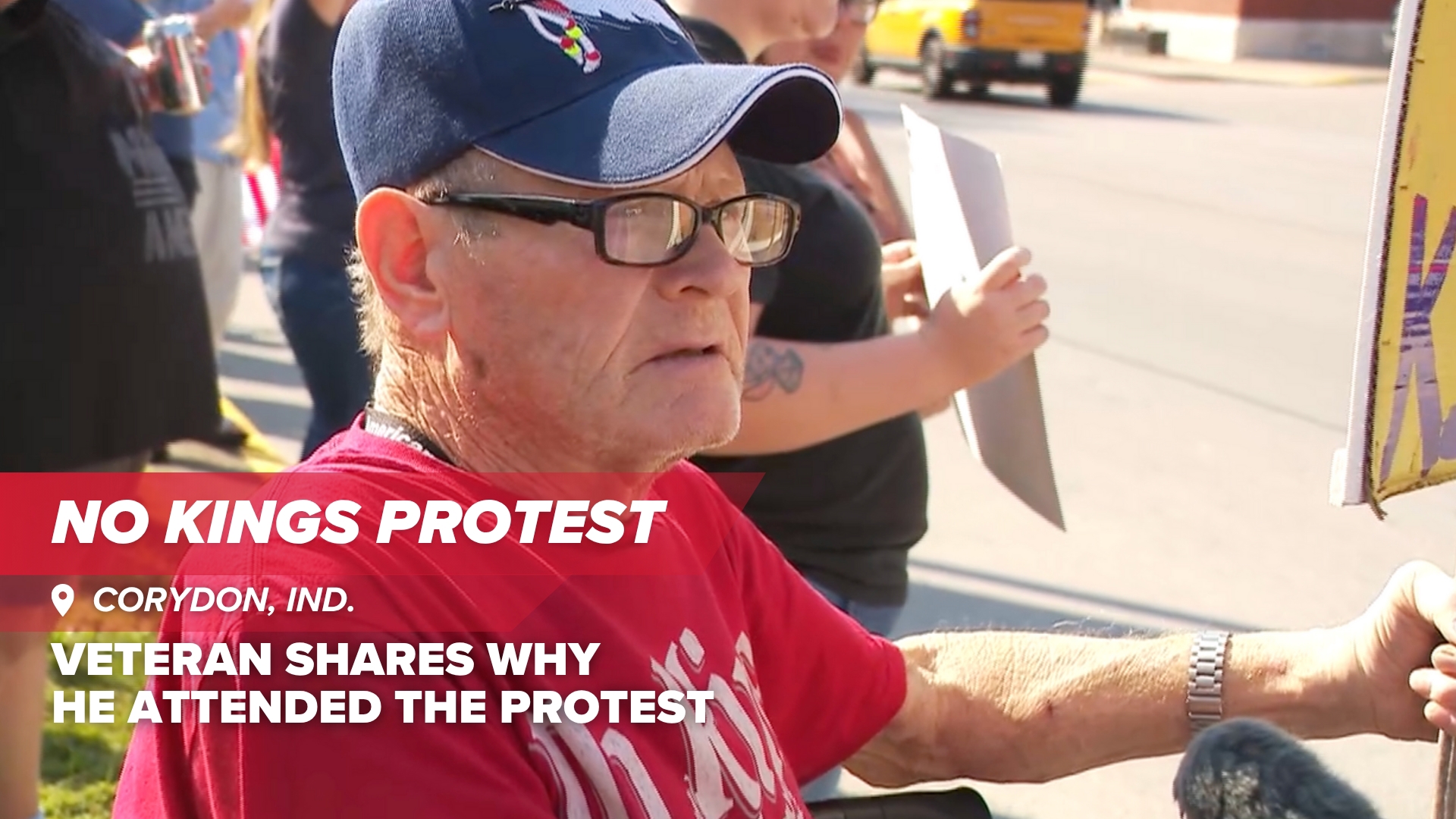 No Kings protest Indiana: Full, raw video of veteran explaining why he ...