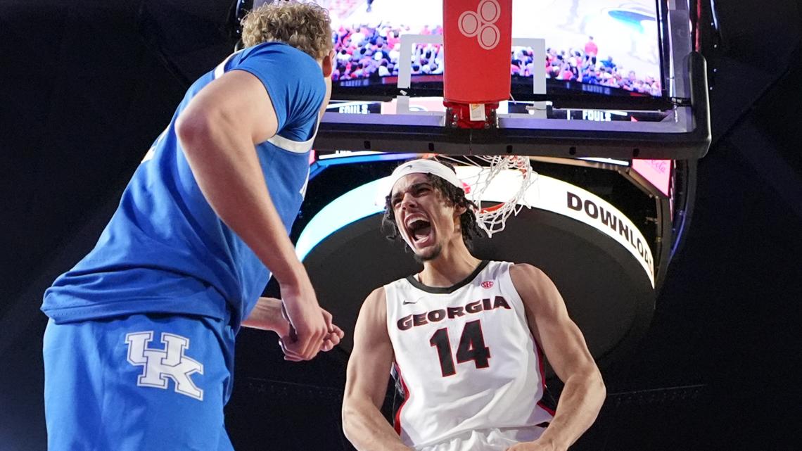 Georgia beats No. 6 Kentucky 82-69 | whas11.com