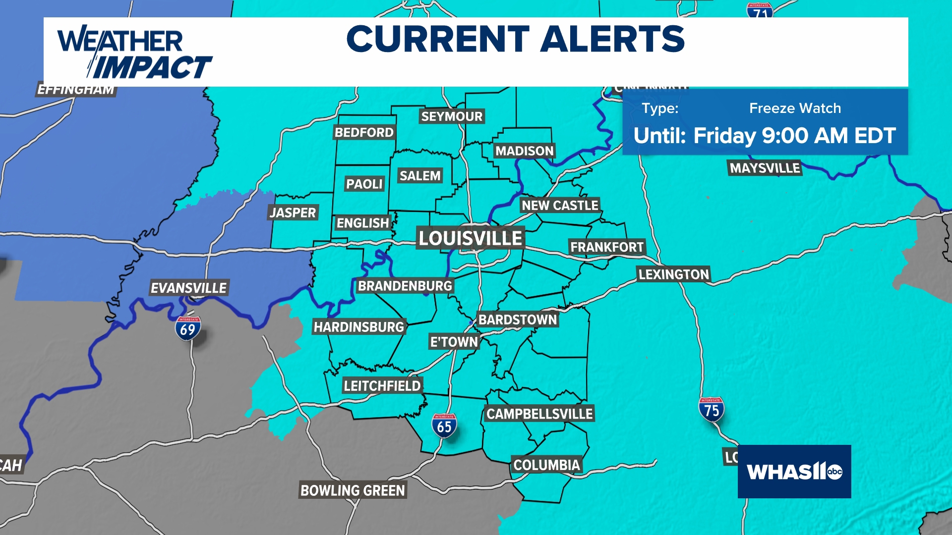 Kentucky, southern Indiana weather forecast: WHAS11 in Louisville ...