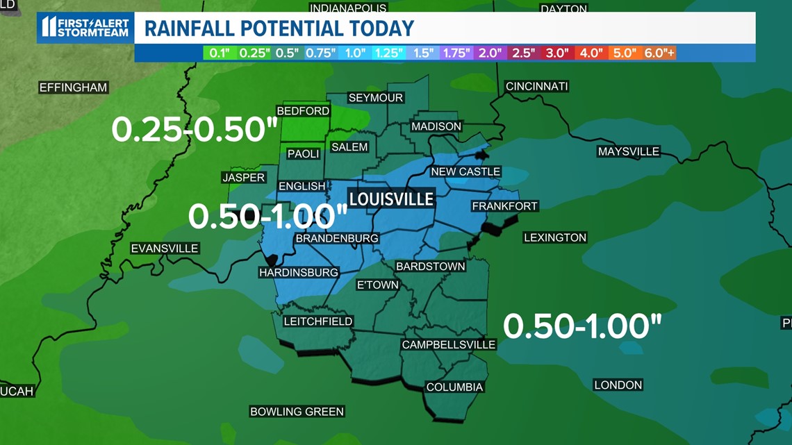 Thunderstorms, heavy rain expected in Louisville Thursday | whas11.com