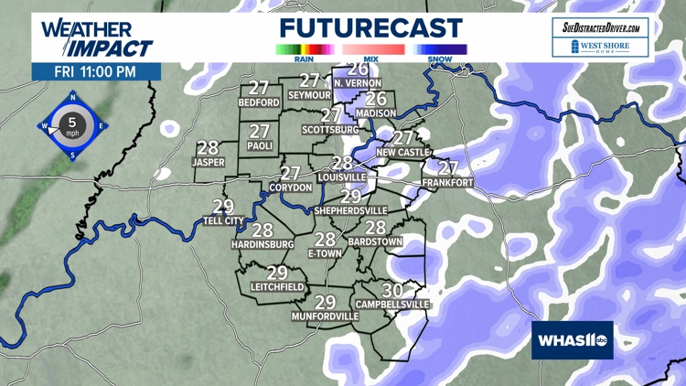 Here's when snow will start on Friday | Louisville weather forecast ...
