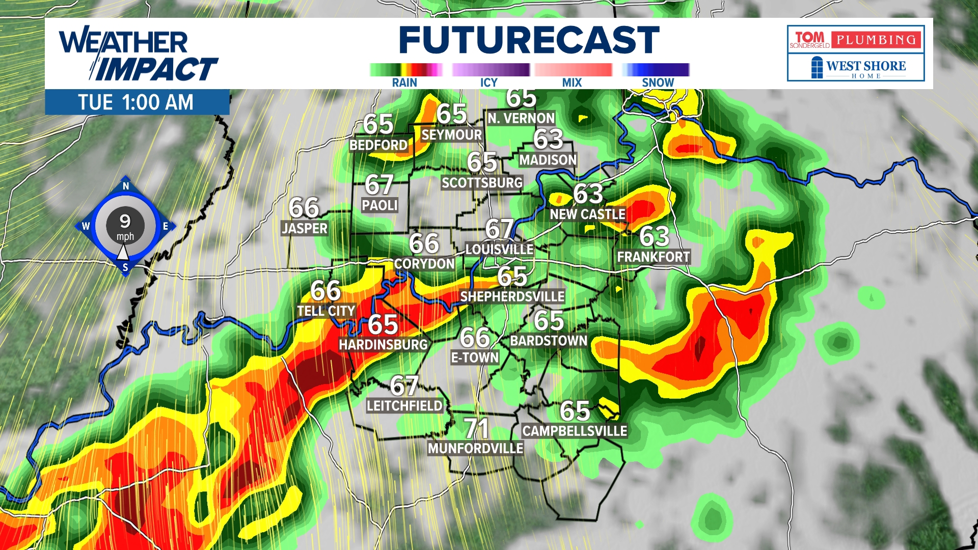 Tuesday's Futurecast | whas11.com