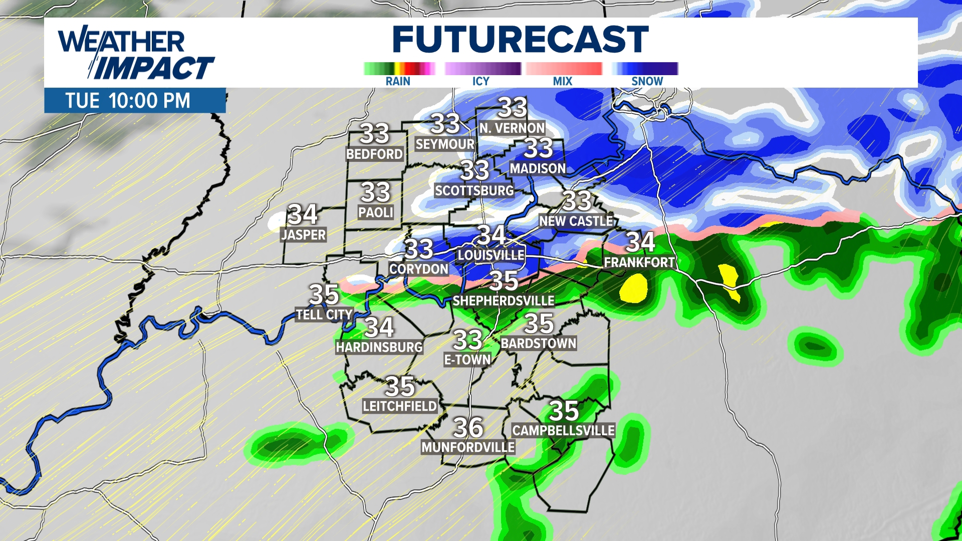 How much snow is expected | Weather Impact Alert Day | whas11.com