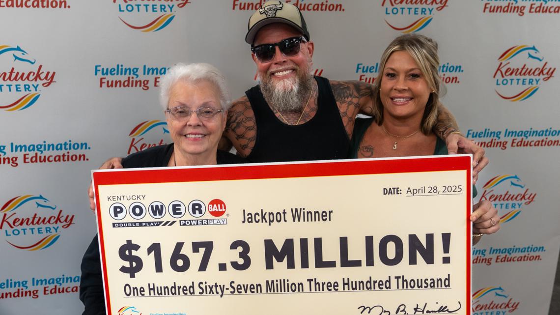 Kentucky family splits largest Powerball jackpot in state history at ...
