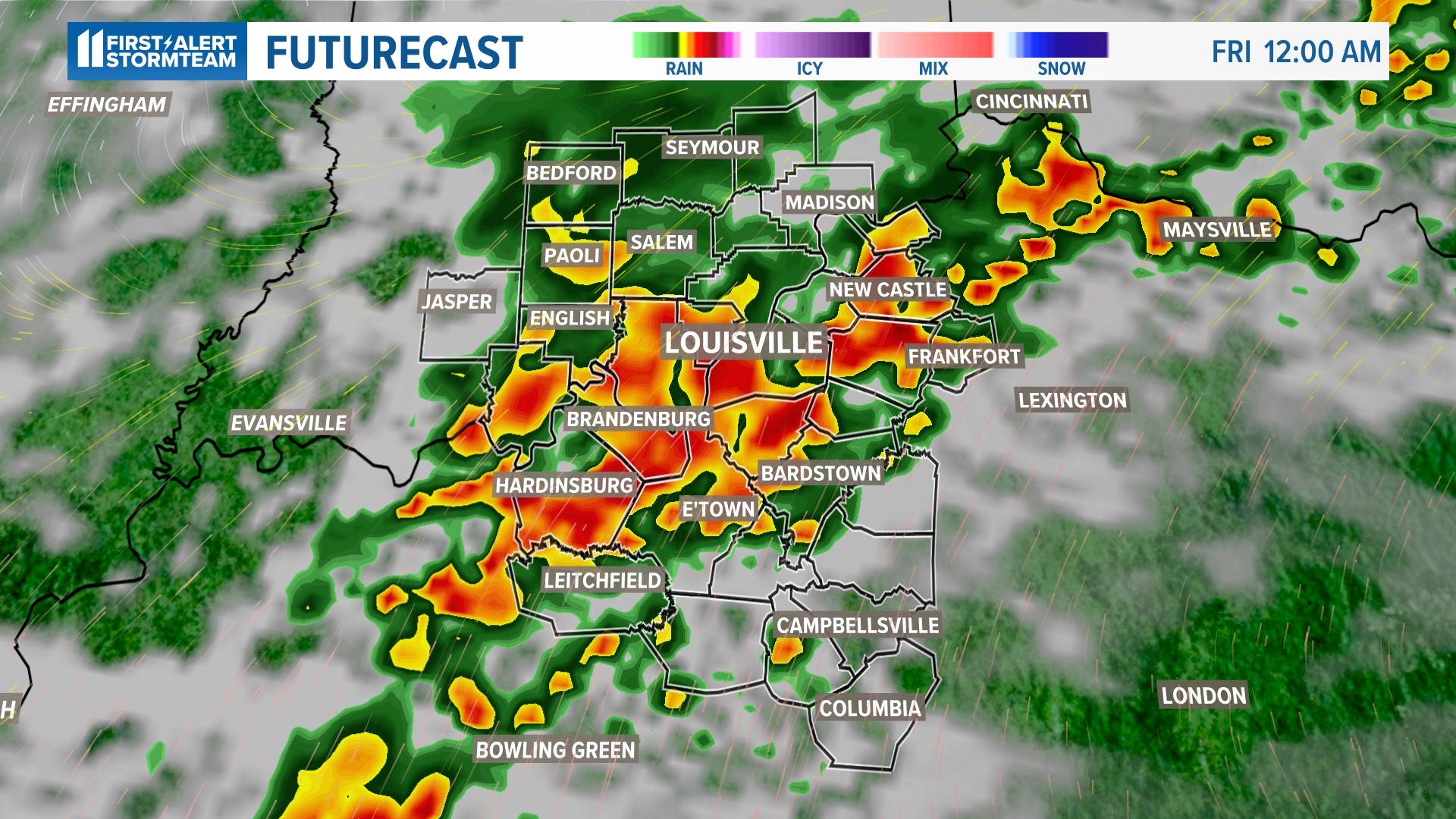 Severe thunderstorms in Kentucky, Indiana on Thursday; Radar here ...