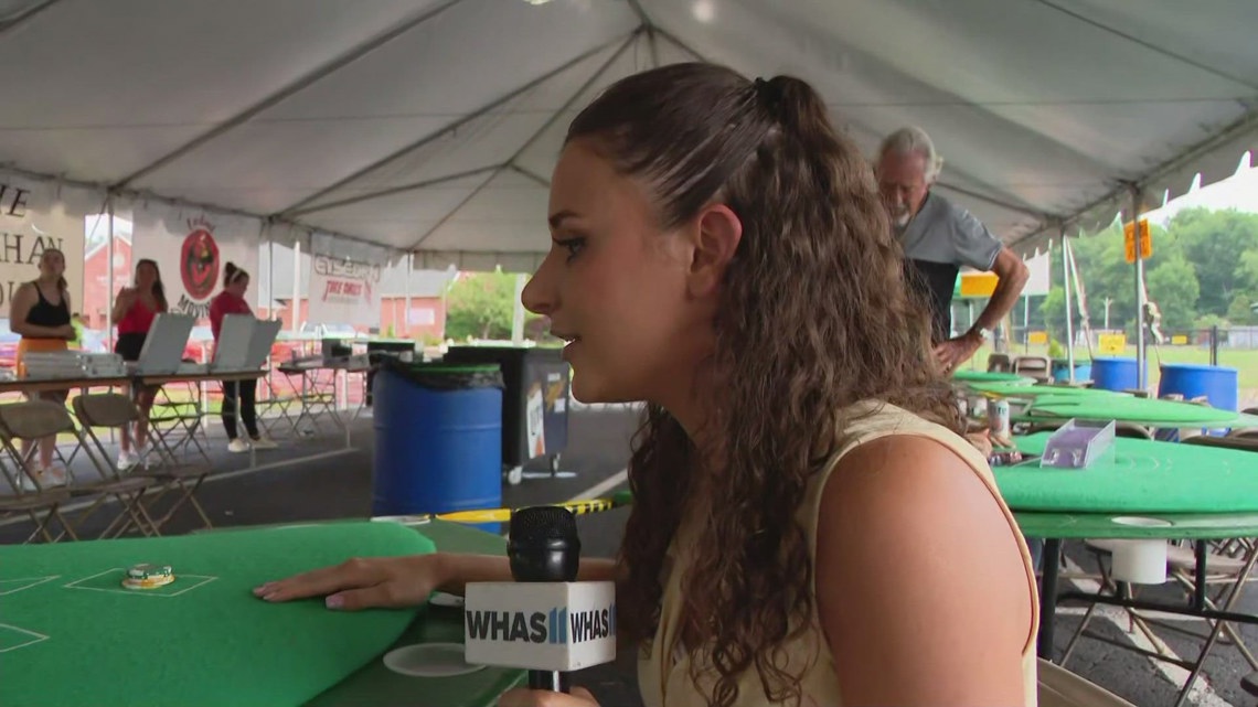 WHAS11 meteorologist Colleen Peterson wins hand of Blackjack at St ...