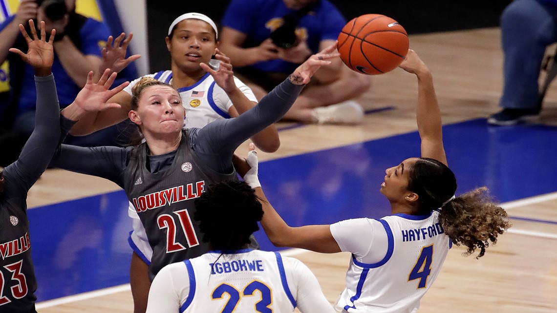 Kylee Shook scores 17, No. 5 Louisville routs Pitt 79-47 | whas11.com