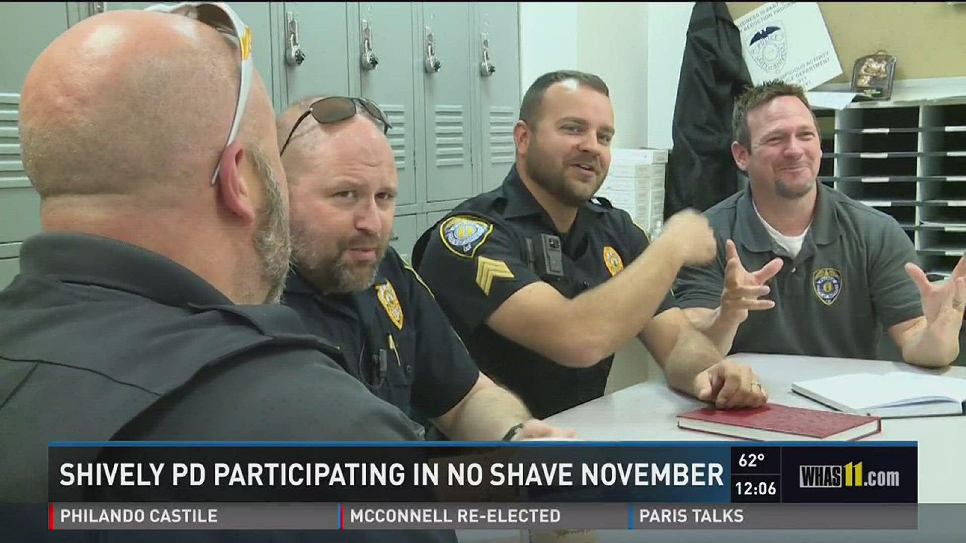 No Shave November: Shively officers grow beards for a cause | whas11.com