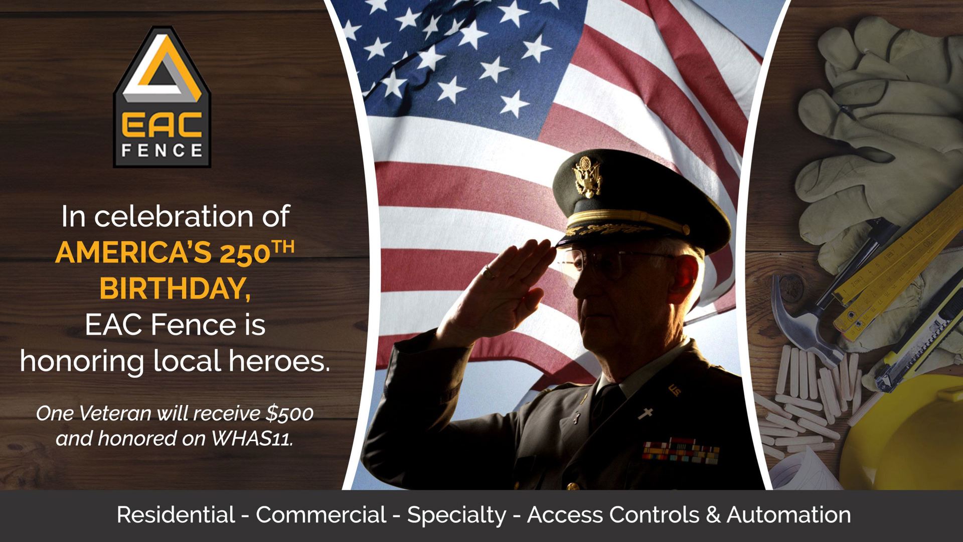 EAC Fence & WHAS11 are honoring veterans this Independence Day | whas11.com