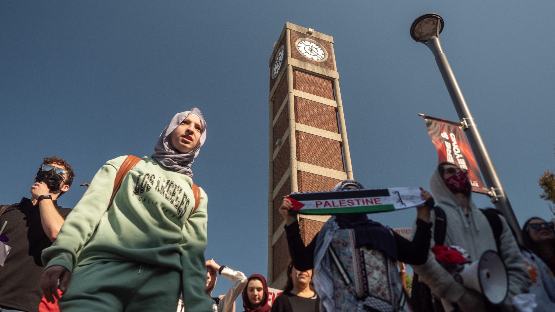 Student groups protest Palestinian treatment | whas11.com